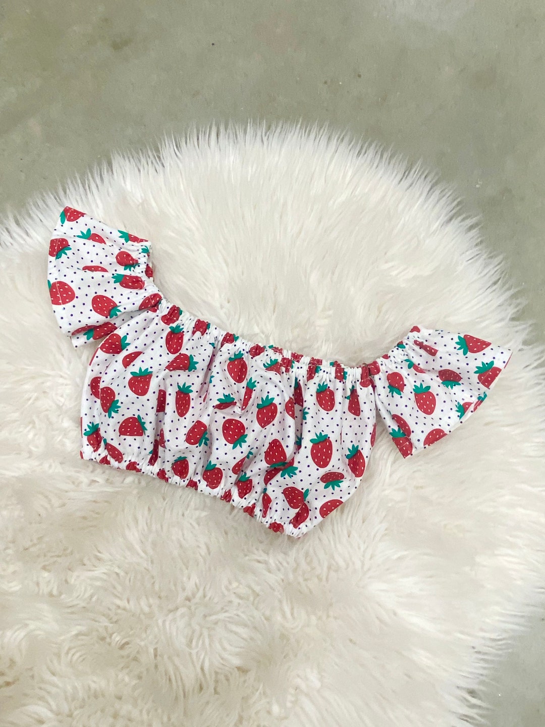 BERRY First Birthday Outfit, Strawberry Crop Tops, Sweet ONE Boho Crop ...