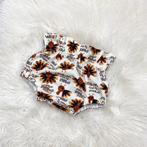 High Waisted Gobble Ntil You Wobble Turkey Baby Bloomers, Turkey Diaper ...
