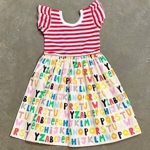 ABC First Day of School Dress / Preschool Girls Outfits / Kindergarten ...