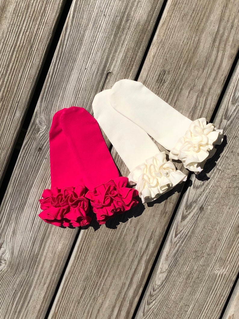 Red Baby Girl Ruffle Socks Newborn Ruffle Socks Knit | Etsy