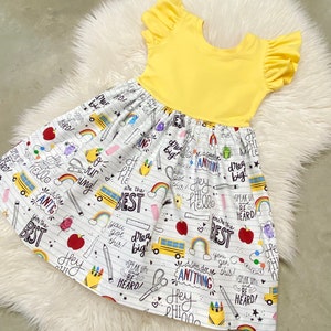 ABC First Day of School Dress / Preschool Girls Outfits / Kindergarten ...