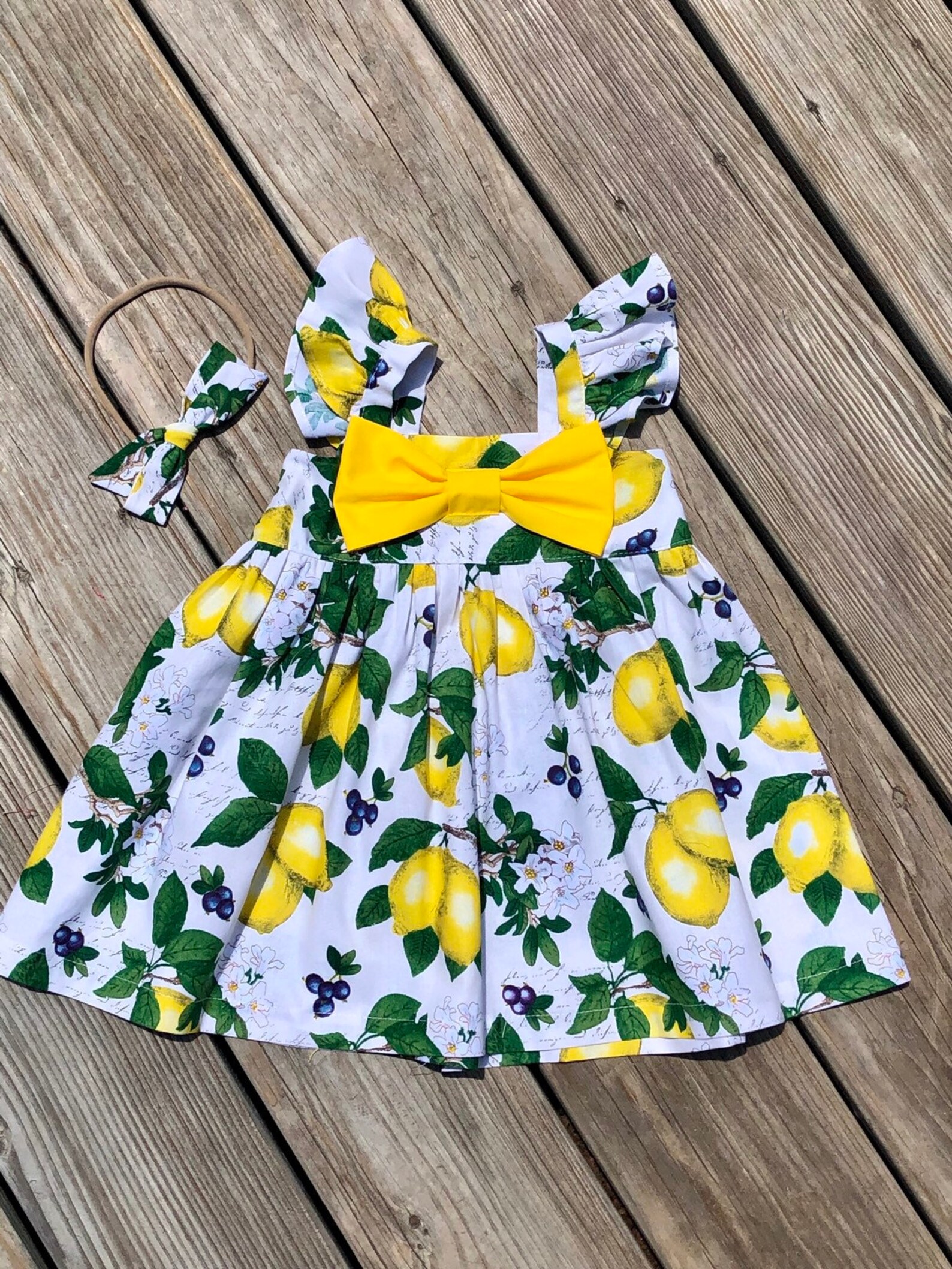 Lemon Birthday Toddlers Dresses Girls Lemon Outfit Girls - Etsy