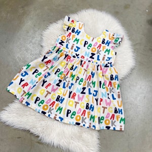 ABC First Day of School Dress / Preschool Girls Outfits / - Etsy