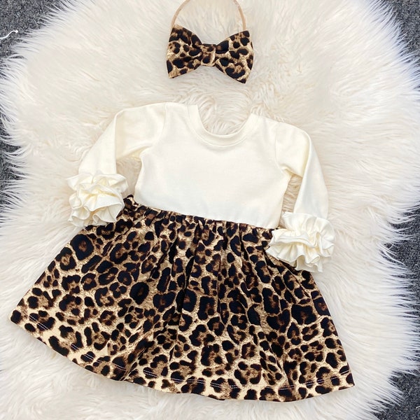 Cheetah Print Dress - Etsy