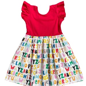 ABC First Day of School Dress / Preschool Girls Outfits / Kindergarten ...