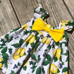 Lemon Birthday Toddlers Dresses, Girls Lemon Outfit, Girls Lemon ...