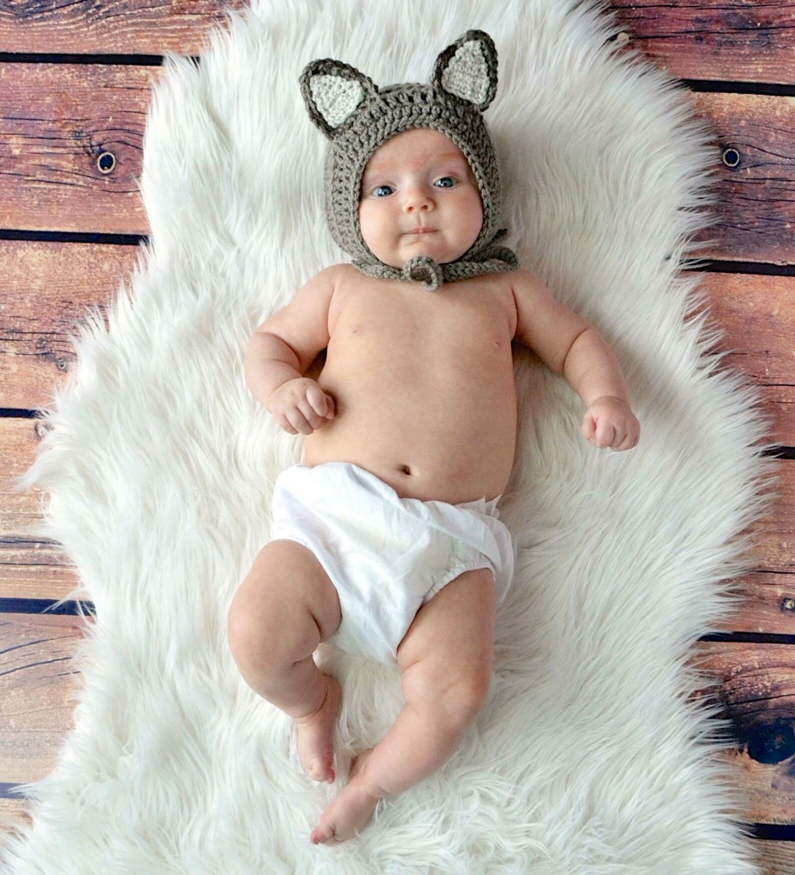 Baby Wolf Costume / Baby Wolf Halloween Costume / Knit Wolf | Etsy