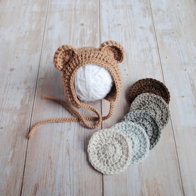 Bear Bonnet Bear Hat Baby Bear Bonnet Newborn Bear Hat - Etsy