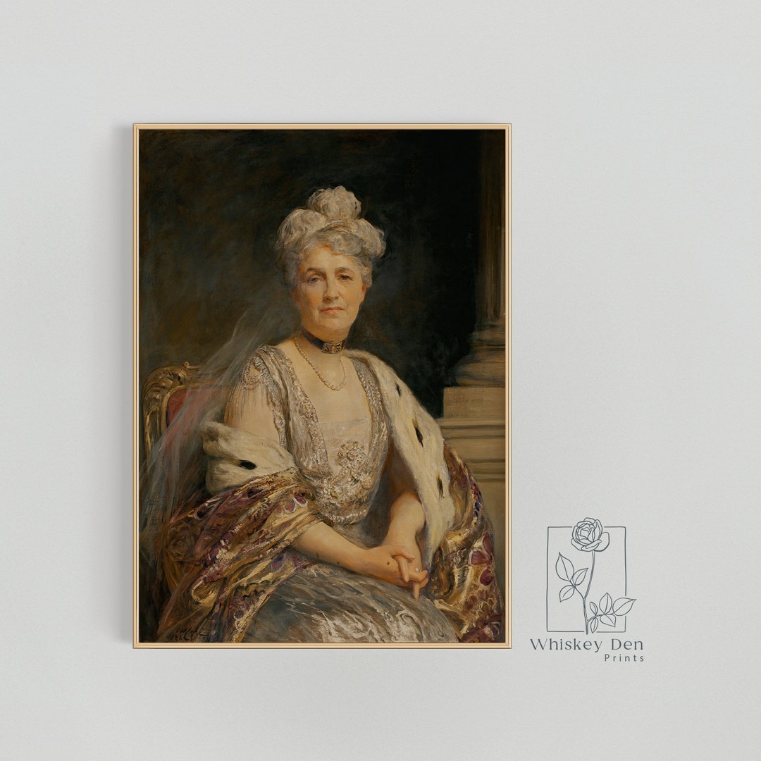 PRINTABLE. Elegant Matron Woman Digital Print. Regal Prints. - Etsy