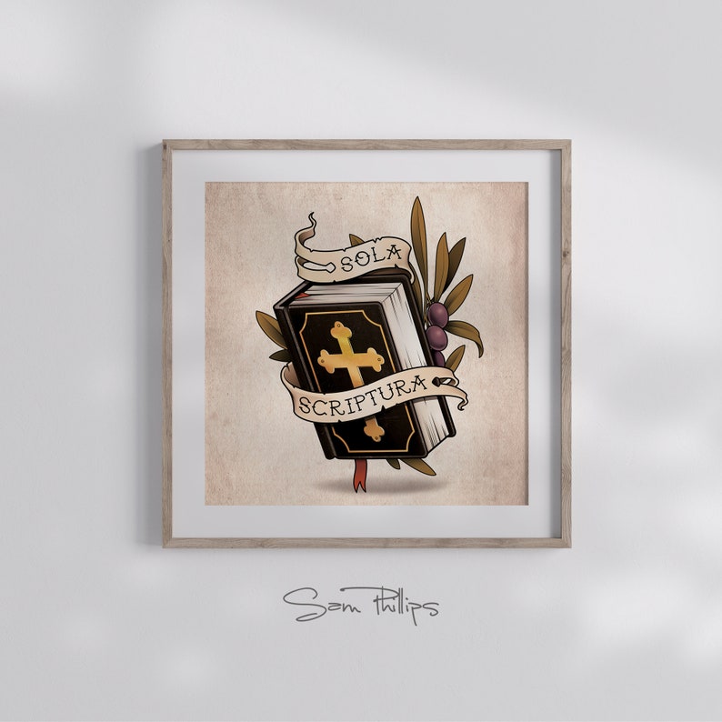 SAM PHILLIPS. the Five Solas - X5 BUNDLE (digital Prints) - Etsy