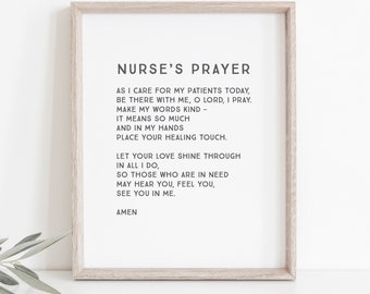 Nurses prayer | Etsy
