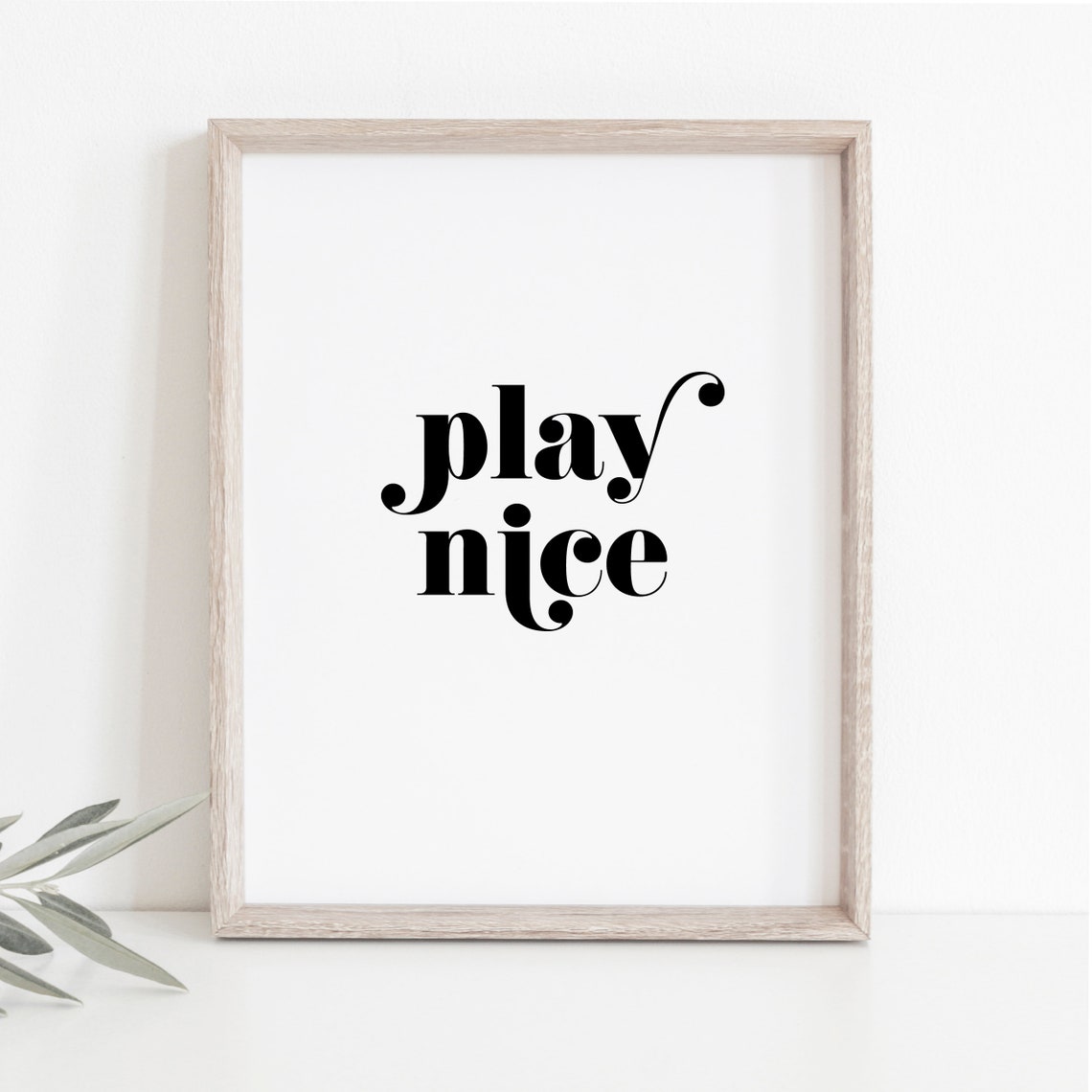 Play Nice Playroom Art Children Art Kids Room Kids - Etsy