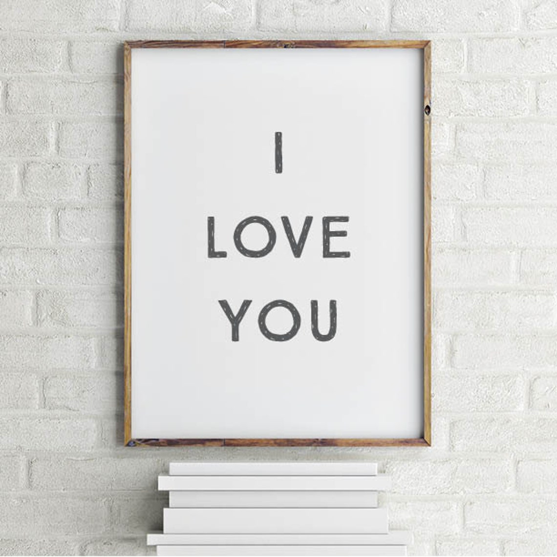 I Love You Wall Art Printable I Love You Art Art Print - Etsy