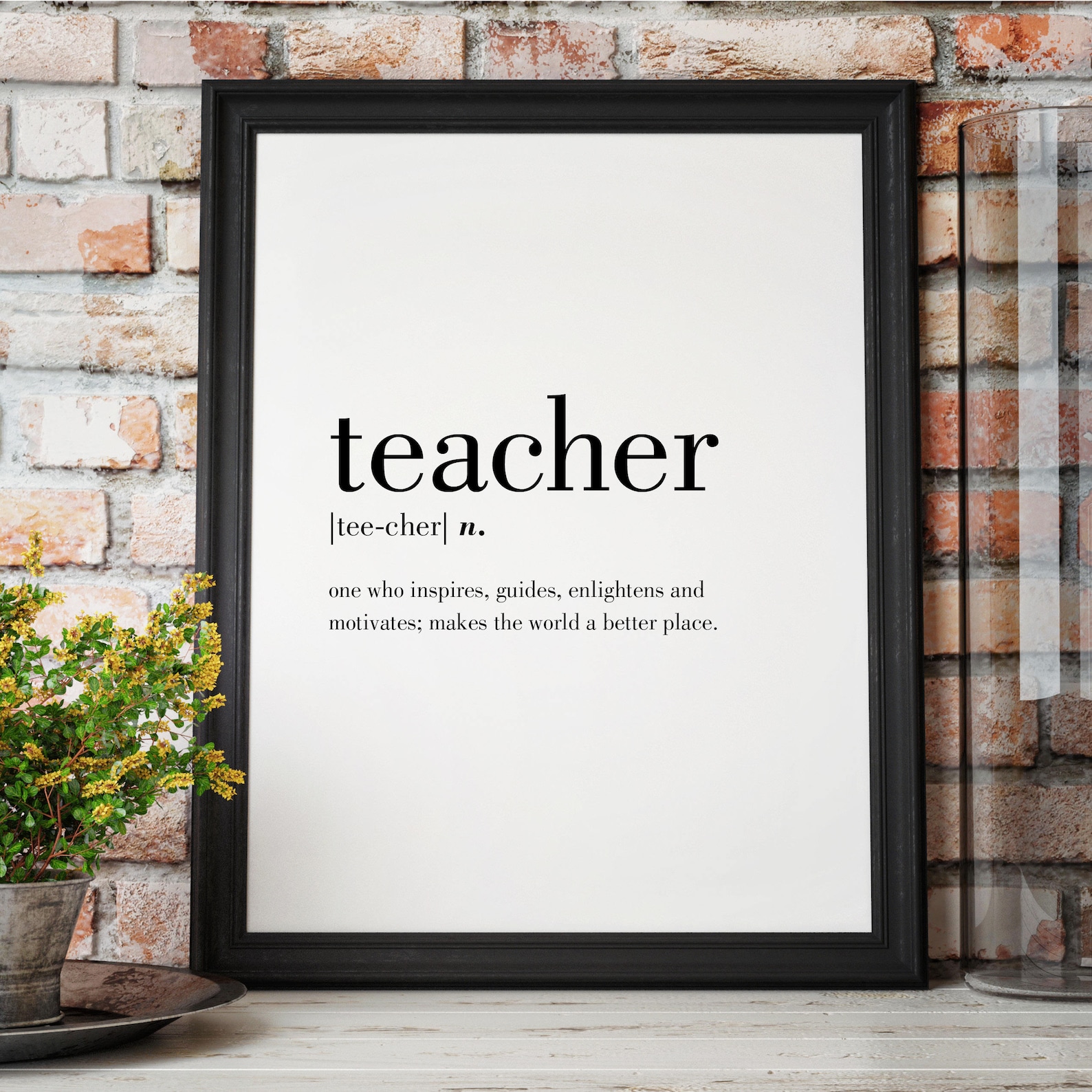 Teacher Definition Print Teacher Wall Art Teacher Poster - Etsy