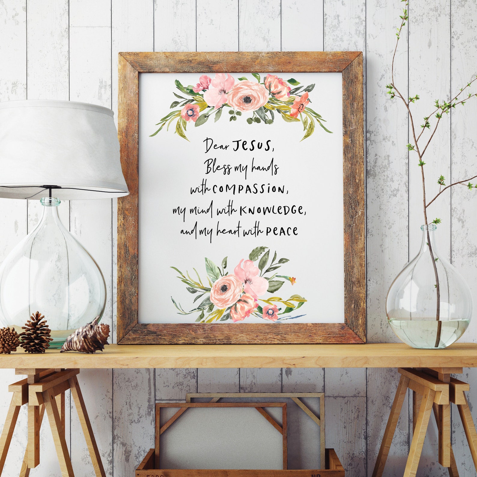 Nurse Blessing Print Dear Jesus Bless My Hands With - Etsy