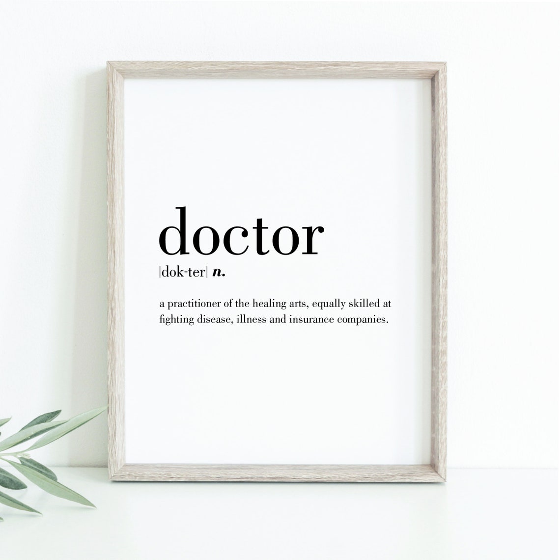 Doctor Definition Printable Doctor Print Definition Wall - Etsy