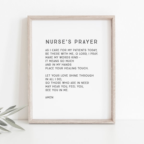 Nurse Prayer - Etsy
