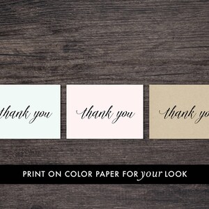 Calligraphy Thank You Card Template Thank You Card Thank You Template ...
