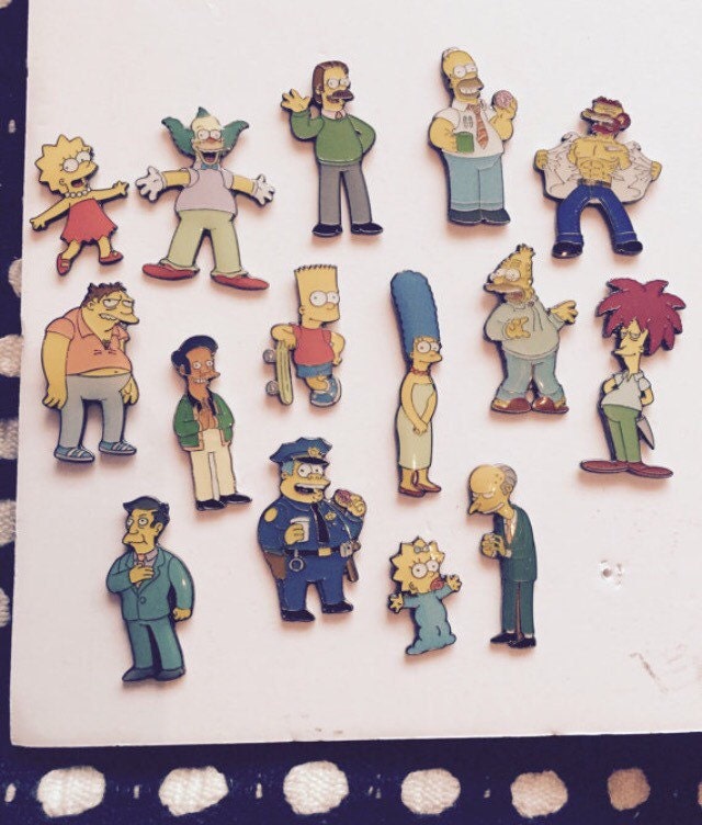 The Simpsons Enamel Pin Grandpa - Etsy Australia