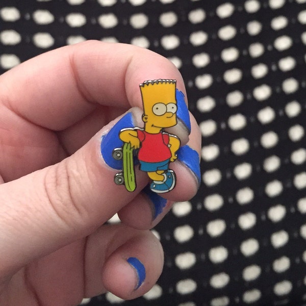 Bart Simpson Pin - Etsy