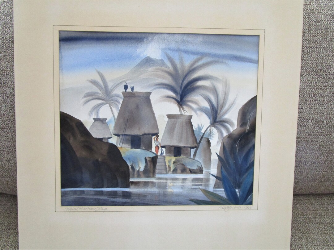 Antique Original Dale Nichols American Listed Artist Framed Signed ...