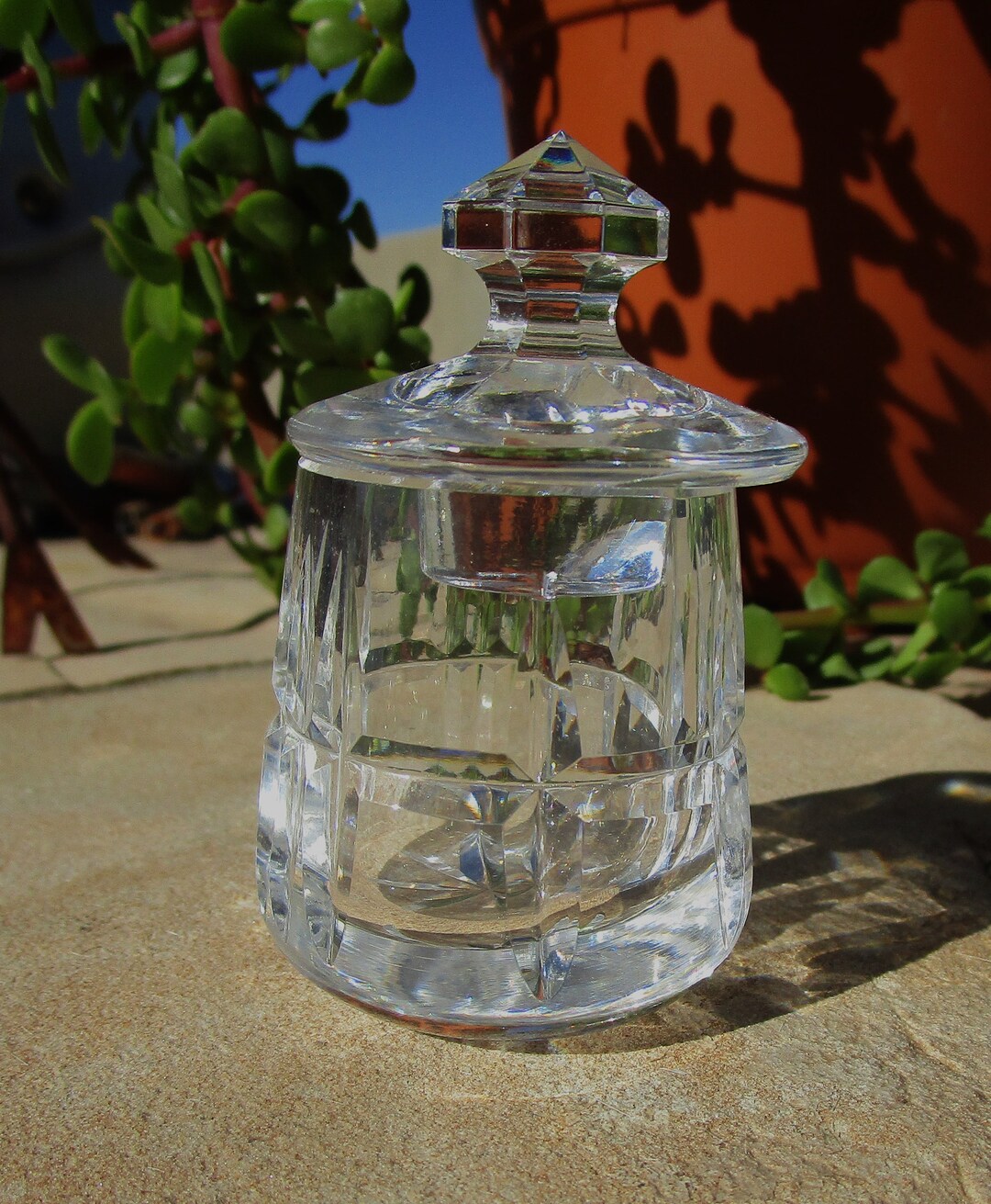 Vintage Waterford Crystal Tiny Condiment or Mustard Jar Dates to the ...