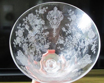Cambridge Glass Rose Point - Etsy