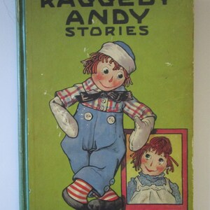 Antique Raggedy Andy Stories Book Johnny Gruelle Hardback 1920 Volland ...