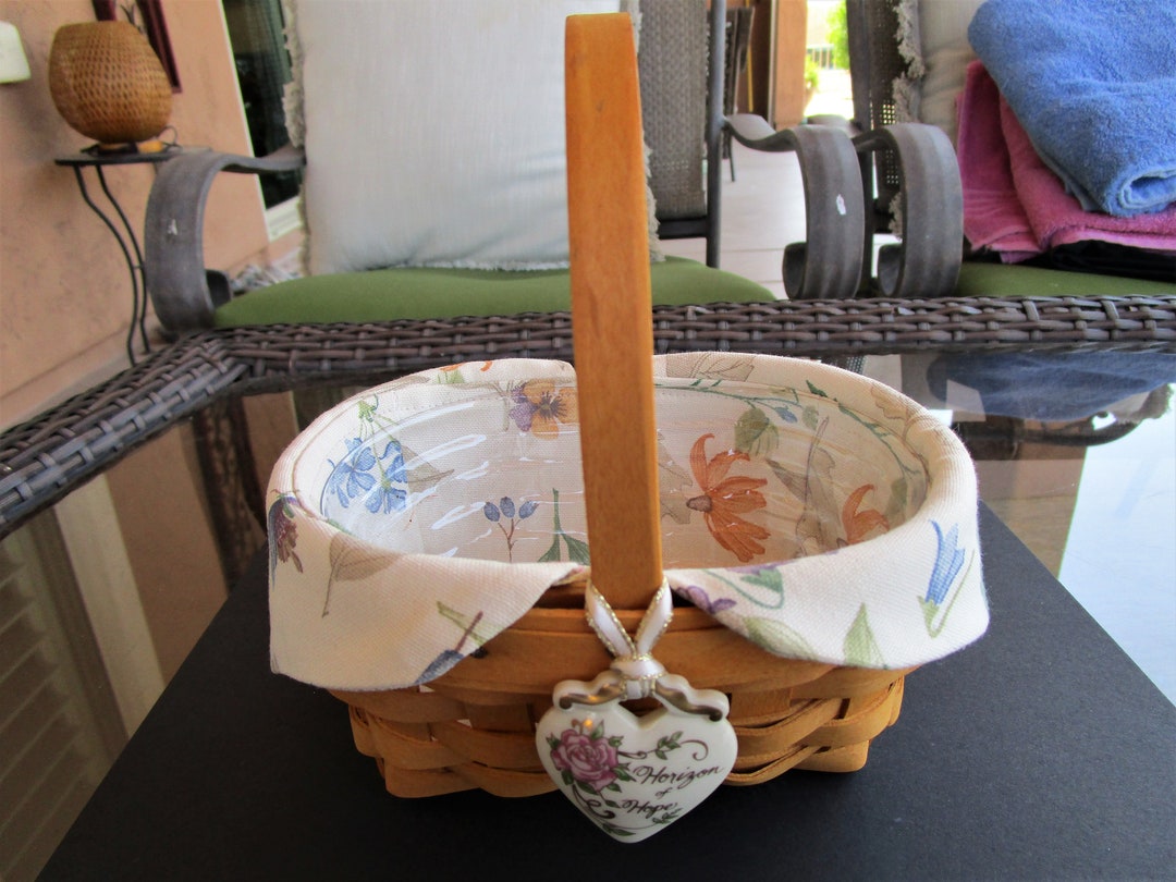 Vintage Longaberger Horizon of Hope Basket: 1999 American Cancer ...