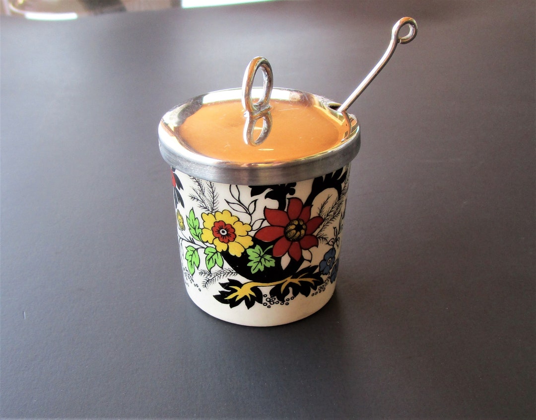 Vintage Sandland Ware Staffordshire England Oriental Pagoda Jam ...