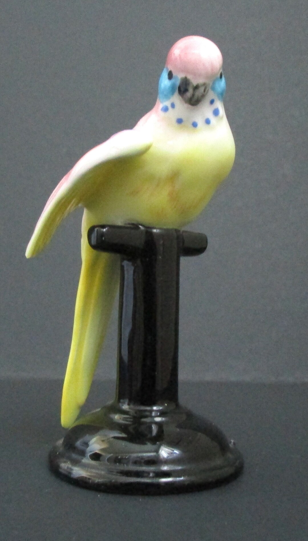 Vintage Lefton Pink Parakeet on a Perch Figure Dates to 1980s - Etsy