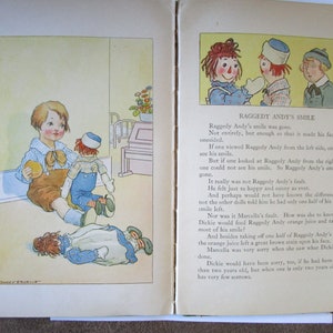 Antique Raggedy Andy Stories Book Johnny Gruelle Hardback 1920 Volland ...