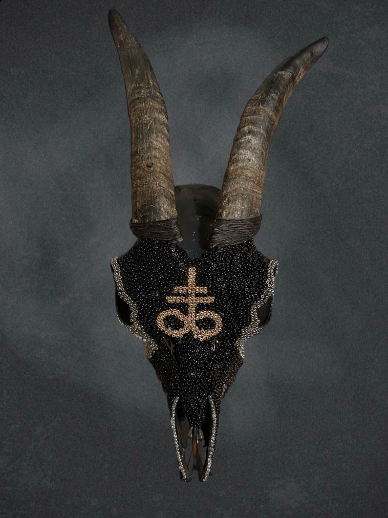 Beaded Goat Skull - Etsy
