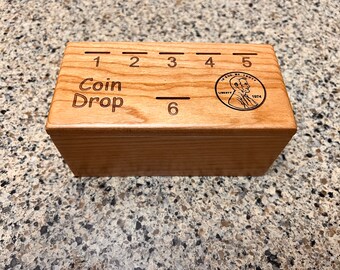 Coin Drop Game SVG Fun Glowforge Laser Dice Handmade Bar Wooden - Etsy