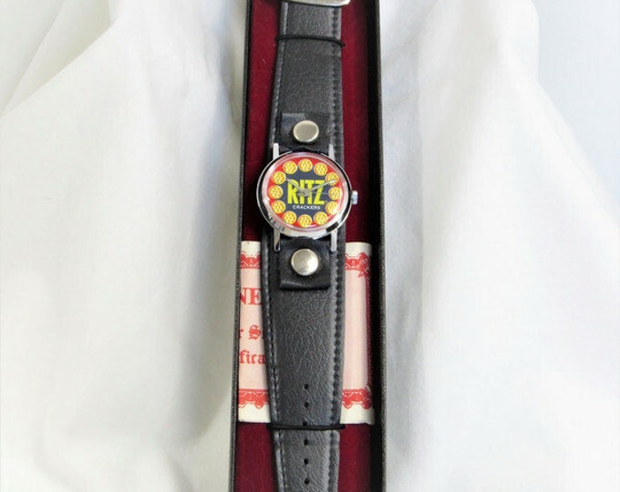 Rare REDUCED PRICE Rare RITZ Cracker Wristwatch, Promotional Ritz ...