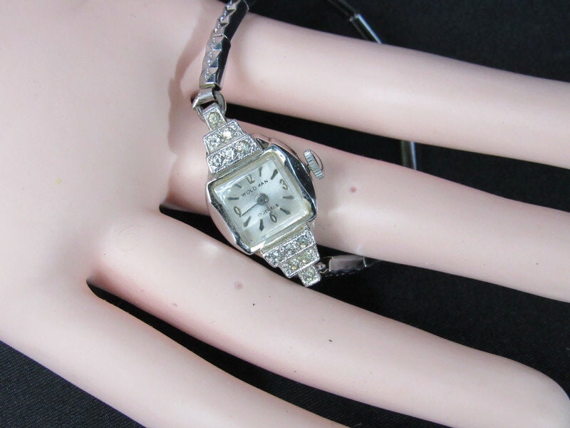 Vintage 1950's WOLDMAN Women's Silver Tone With Clear - Etsy
