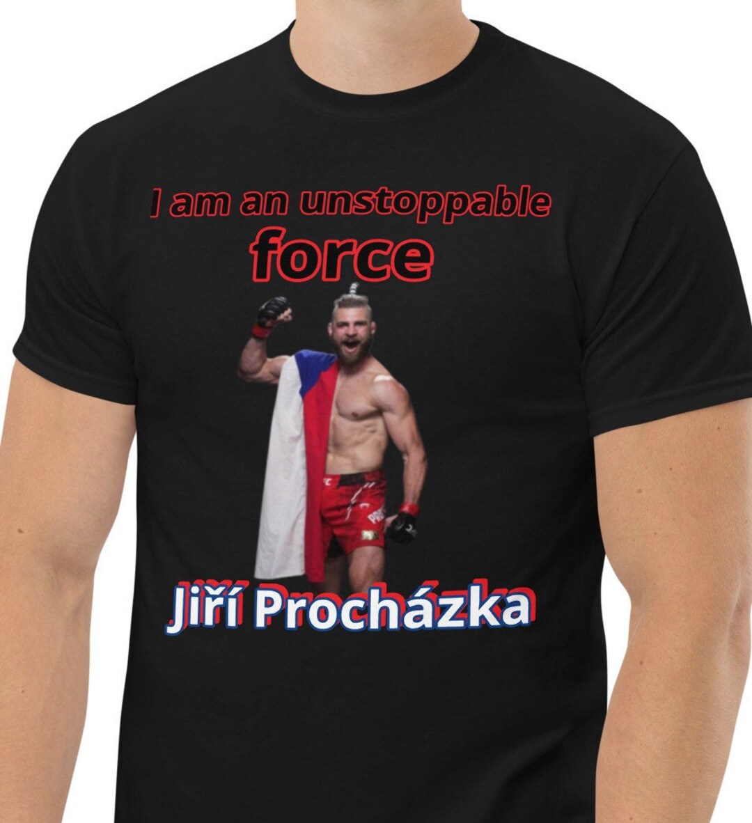 Jiri Prochazka UFC Fighter T-shirt | 100% Cotton Unisex Classic Tee ...
