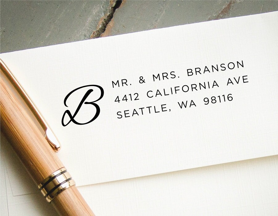 Self Inking Address Stamp, Custom Stamp, Personalized Stamp, Return ...