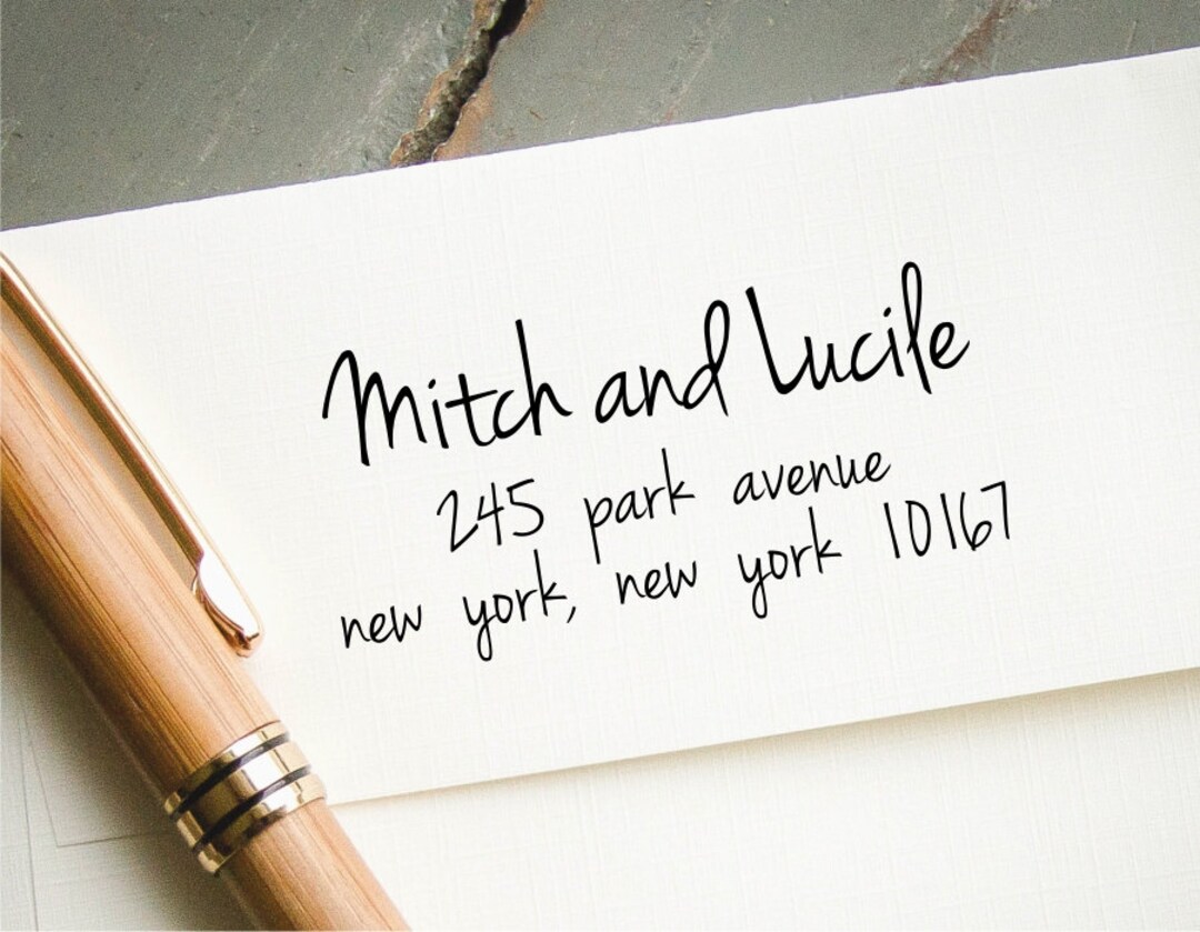 Self Inking Return Address Stamp, Custom Stamp, Personalized Stamp ...