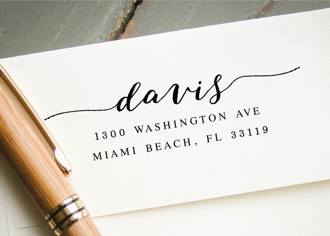 Self-inking Address Stamp, Custom Address Stamp, Custom Rubber Stamp ...