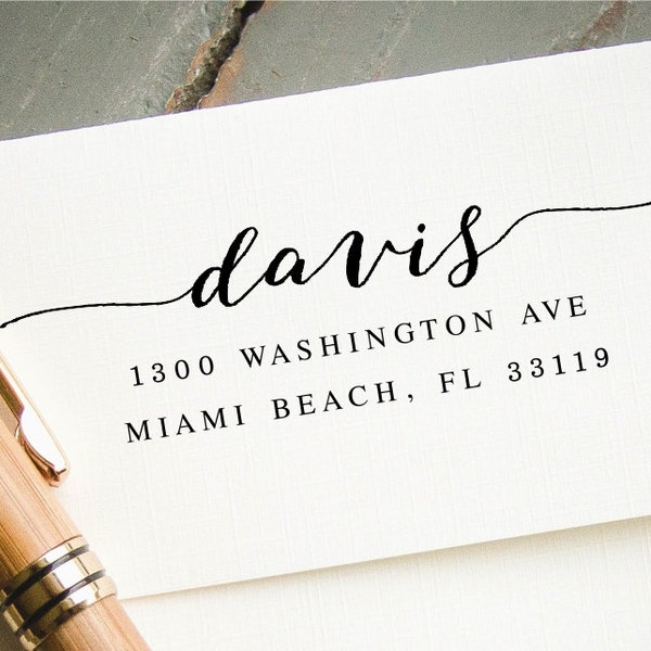 Custom Address Stamp - Etsy