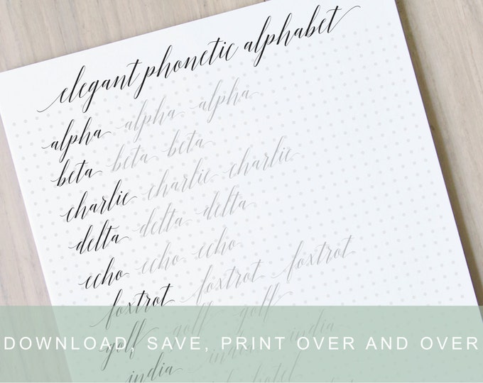 Intermediate Elegant Modern Calligraphy Worksheets - Etsy