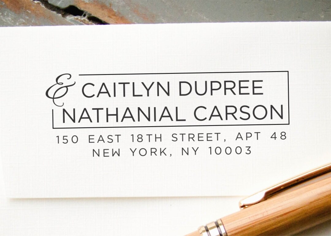 Custom Address Stamp: Self-inking Personalized Return Address - Etsy