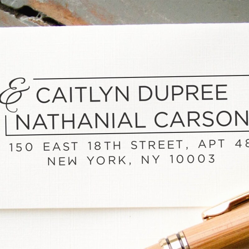 Custom Address Stamp - Etsy