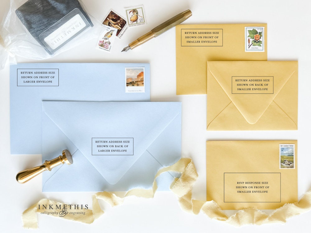 Custom Address Stamp: Classic Residence, Blended Family, Pre-inked - Etsy