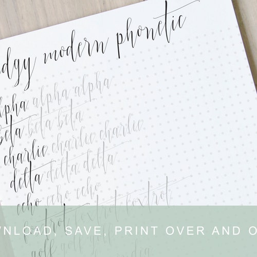 Hand Lettering Tracing Sheets 35 Ways to Hand Letter the | Etsy