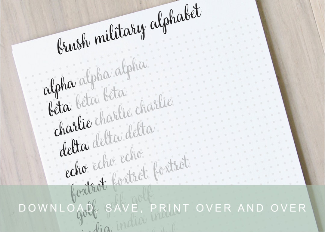 Intermediate Brush Lettering Worksheets, Calligraphy Tutorial, Alphabet ...