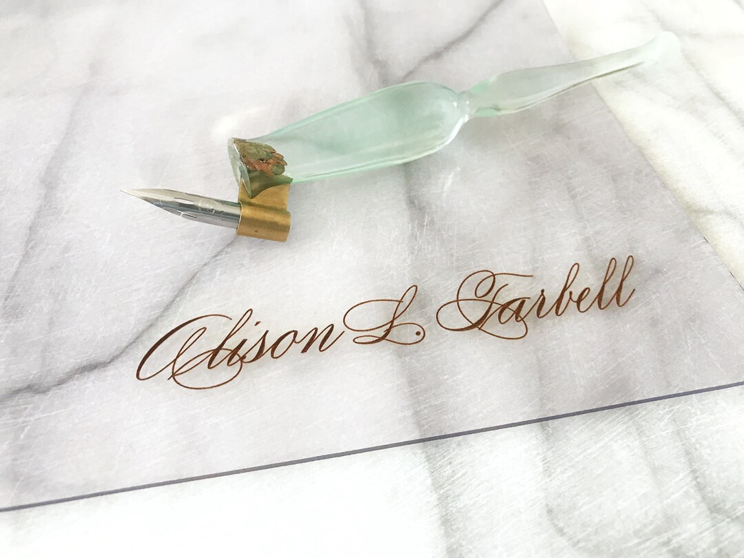 Monogrammed Clear Writing Pad, Light Pad Writing Blotter, Desk Mat ...