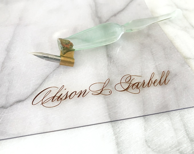 Monogrammed Clear Writing Pad, Light Pad Writing Blotter, Desk Mat ...