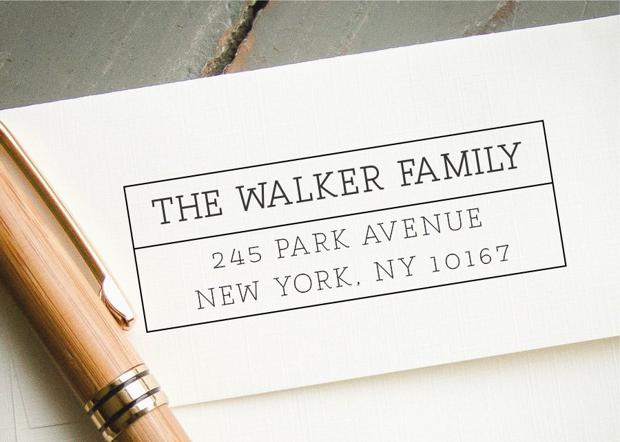 Personalized Return Address Stamp Self Inking Stamp Custom | Etsy